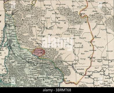 Map of the Duchy of Samogitia Stock Photo - Alamy