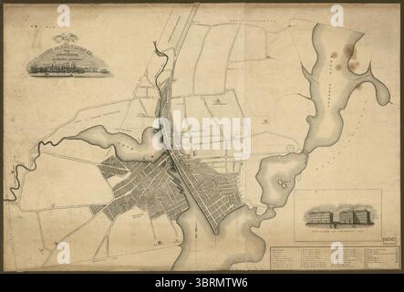 A map of the town of Providence from actual survey , Providence R.I ...