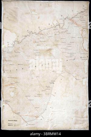 Map of the villages received from the Sikh Chiefs adjoining the Bhuttee ...