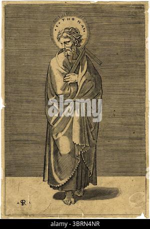 Marco da Ravenna - After - Christ and Apostles, V,5.76 Stock Photo - Alamy