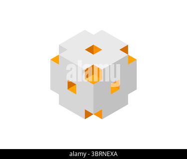 Complex Geometric Contemporary Element. Logo Template Design for ...