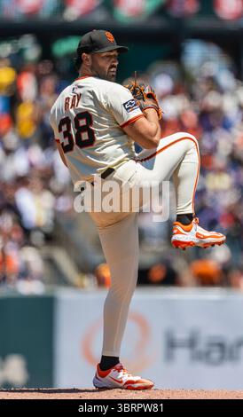 San Francisco Giants' Robbie Ray pitches to a Baltimore Orioles batter ...