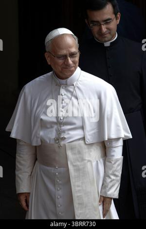 Pope Leo XIV and his personal secretary, Don Edgard Iván Rimaycuna Inga ...