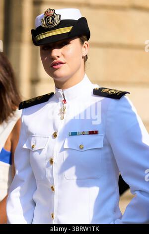 Crown Princess Leonor attends Gold Medal of the Town of San Javier and ...