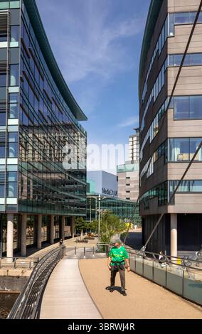 Dock 10 and BBC building, MediaCity, Salford Quays Stock Photo - Alamy