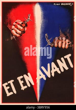 French World War II Propaganda (1943). French Service Poster "En ...