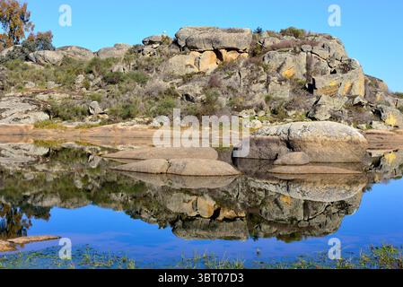 Los Barruecos nature park, Malpartida de Caceres, Caceres, Spain Stock ...