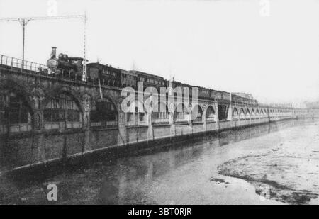 Vintage photo of Outer Moat River and Uchiyamashita-cho Bridge (present ...