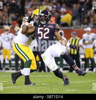 Chicago Bears linebacker Khalil Mack (52) during an NFL football game ...