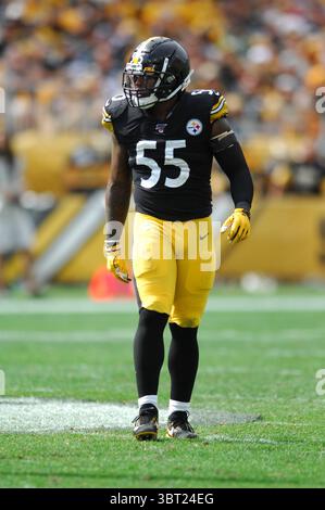September 15th, 2019: Devin Bush #55 during the Pittsburgh Steelers vs ...
