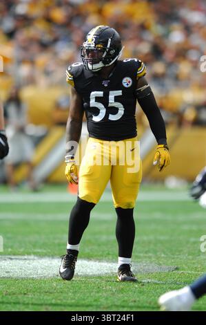 September 15th, 2019: Devin Bush #55 during the Pittsburgh Steelers vs ...