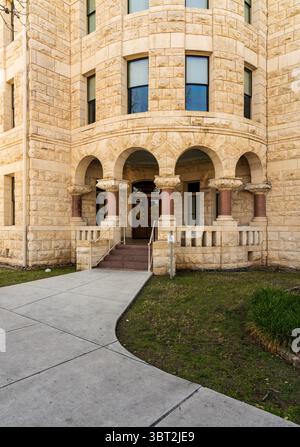 Historic Comal County Courthouse with beautiful stone architecture at ...
