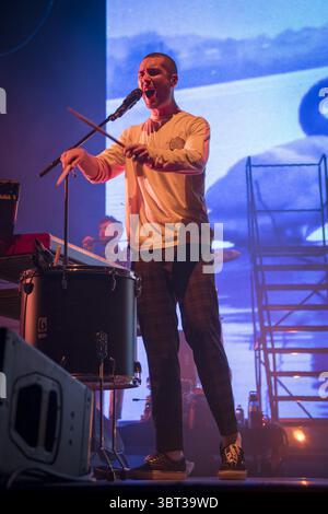 Dan Smith, lead singer of Bastille performs during the Together At ...