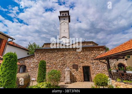 Archaeological Museum and clock tower in Prizren, Kosovo Stock Photo ...
