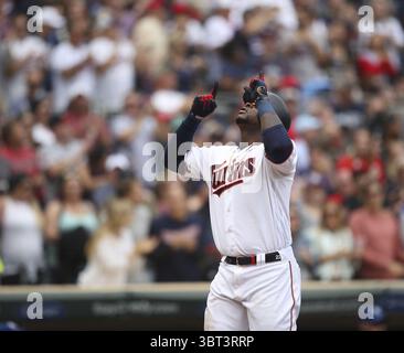 Minnesota Twins' Miguel Sano plays during a baseball game, Monday ...