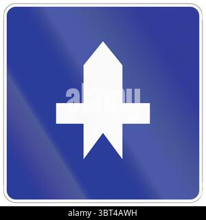 Road sign in China - Priority for oncoming traffic Stock Photo - Alamy