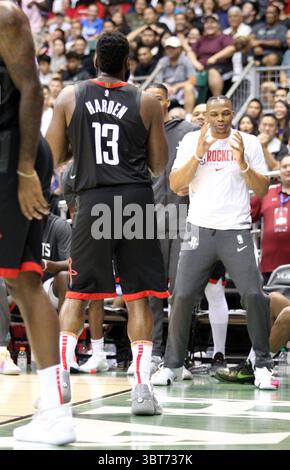 Houston Rockets guard Russell Westbrook (0) in the second half of an ...