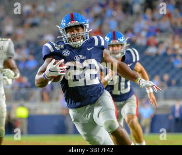 Mississippi running back Scottie Phillips runs a drill at the NFL ...
