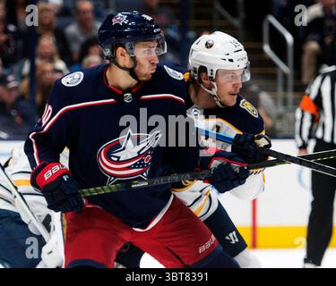 Columbus Blue Jackets defenseman Jake Christiansen (2) during the ...