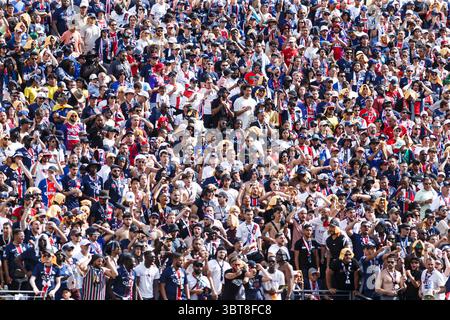 PSG fans cheer during the FIFA Intercontinental Cup final soccer match ...