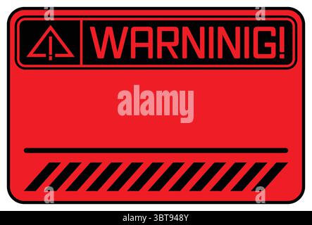 Danger sign, vector. Red danger alert sign. Sticker template isolated ...