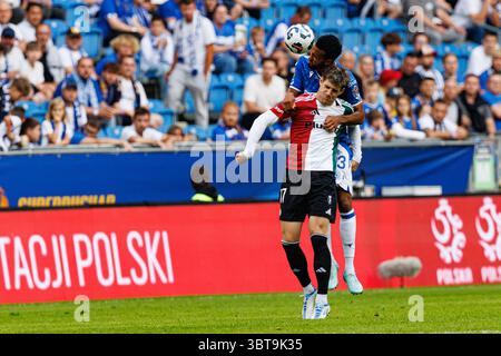 Ilya Shkurin and Alex Douglas seen during Super Puchar Polski 25/26 ...