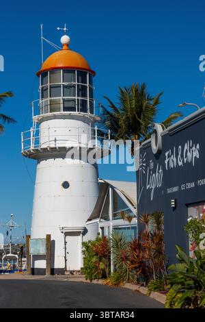 Pine Islet Light Lighthouse at Mackay Harbour Stock Photo - Alamy