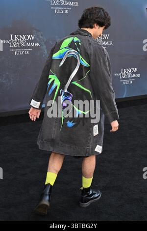 Ca. 14th July, 2025. Adam Bucci at arrivals for I KNOW WHAT YOU DID ...