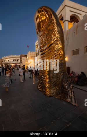 Golden Thumb, goldener Daumen, Altstadt von Doha, Souq Waqif, Qatar ...