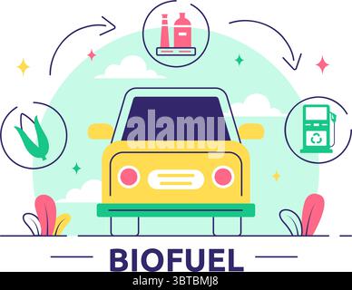 Biofuel Life Cycle of Natural Materials and Plants with Green Barrels ...