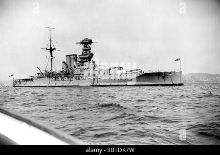 HMS Malaya, a Queen Elizabeth class British battleship, launched 1915 ...