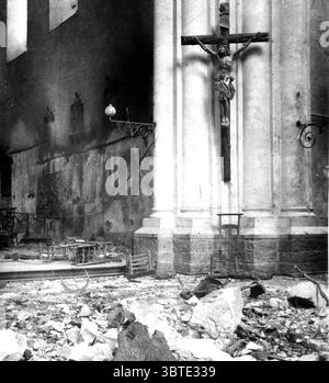 WW1 MESSINES CHURCH 1914 Stock Photo - Alamy