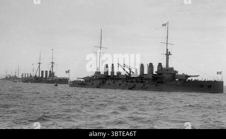 French Navy . Pre - Dreadnought Danton class Battleship 1914 Stock ...