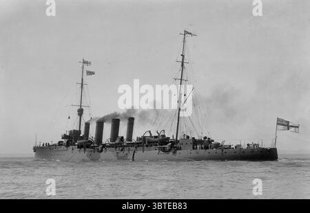 HMS Weymouth, British light cruiser Stock Photo - Alamy