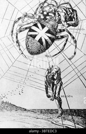 First World War War Posters : Satirical cartoon Stock Photo - Alamy