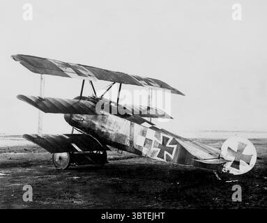 German Fokker triplane WWI Stock Photo - Alamy