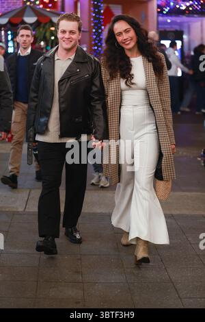 Lachlan Dearing, Angelina Thomson attend the Sydney premiere of ...