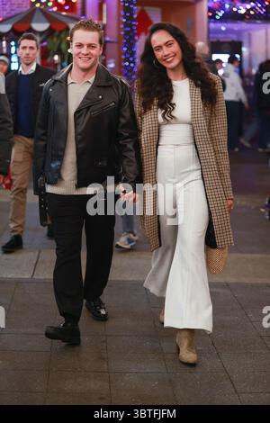 Lachlan Dearing, Angelina Thomson attend the Sydney premiere of ...