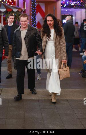 Lachlan Dearing, Angelina Thomson attend the Sydney premiere of ...