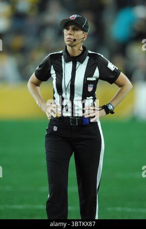 Down Judge Sarah Thomas during an NFL football game between the Denver ...
