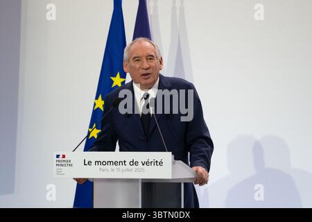 Paris, Potenza, FRA. 15th July, 2025. French Prime Minister FRANÃ‡OIS ...