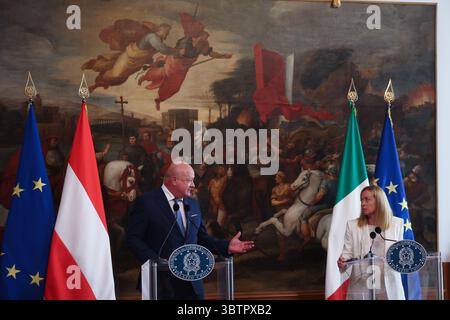 Austrian Chancellor Christian Stocker, Prime Minister Bart De Wever and ...