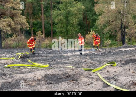 Surrey Fire & Rescue Service attending a heathland site a few days ...