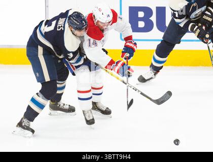 Montreal Canadiens' Nick Suzuki skates during the first period of an ...