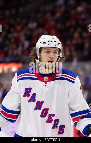New York Rangers' Artemi Panarin plays during an NHL hockey game ...