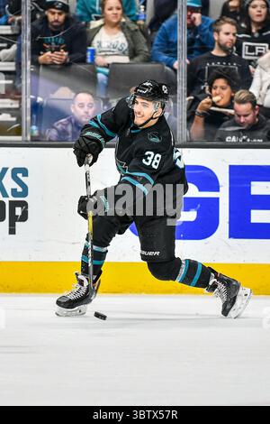 San Jose Sharks defenseman Mario Ferraro (38) in the second period of ...