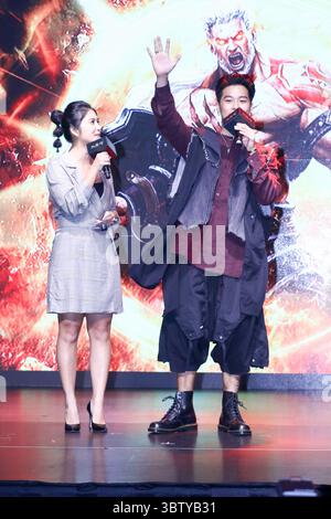 OSN promotes for a mobile game in Taipei,Taiwan,China on October 13 ...