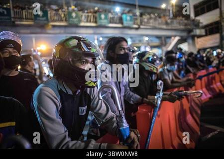 Thai protesters gather at the Victory Monument during an anti ...