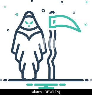 Icon for angel of death, sickle Stock Vector Image & Art - Alamy