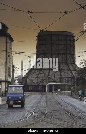 East Germany pollution Bitterfeld Mai 1990 silbersee lake full of ...